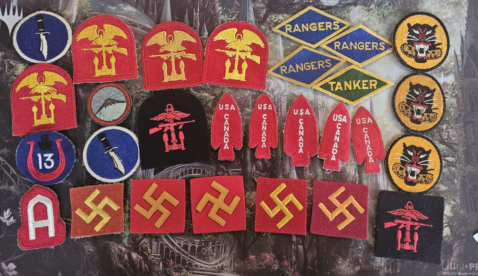 Lot 100x World War II Era U.S. Military Patches 45th, Devils Brigade ...