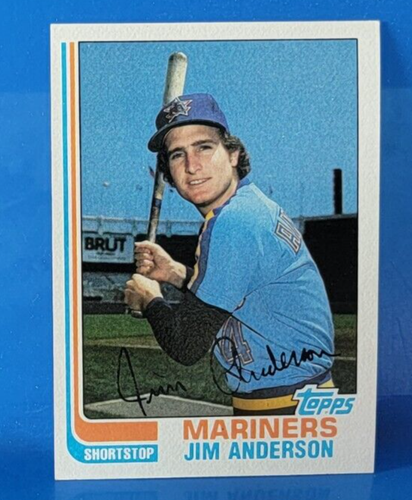 Jim Anderson SS Mariners Topps Baseball Card #497 1982 | eBay