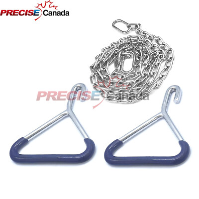 2 OB Handle + 60 Inch OB Chain Goat Forceps, Cattle Delivery ...