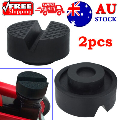 2 Jack Rubber Pad with Slots for Hydraulic Ramp, Jack, Trolley Jack Pad ...