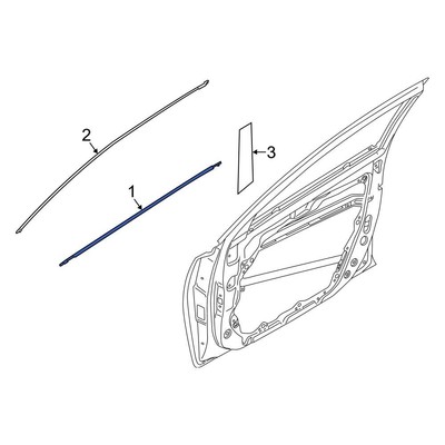 For Kia Forte 2019-2022 Kia 83220M6000 Rear Right Door Belt Molding | eBay