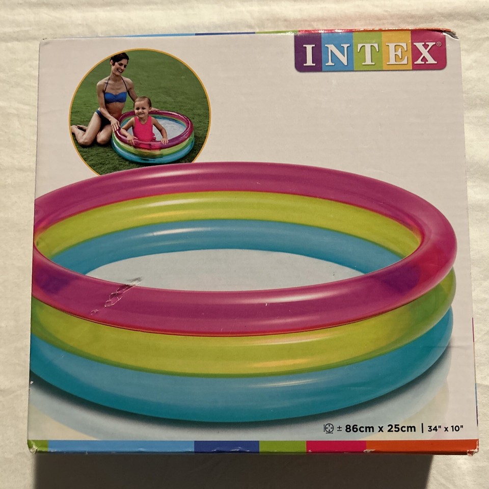 Intex Rainbow Baby Pool (34in x 10in) - Free shipping! | eBay