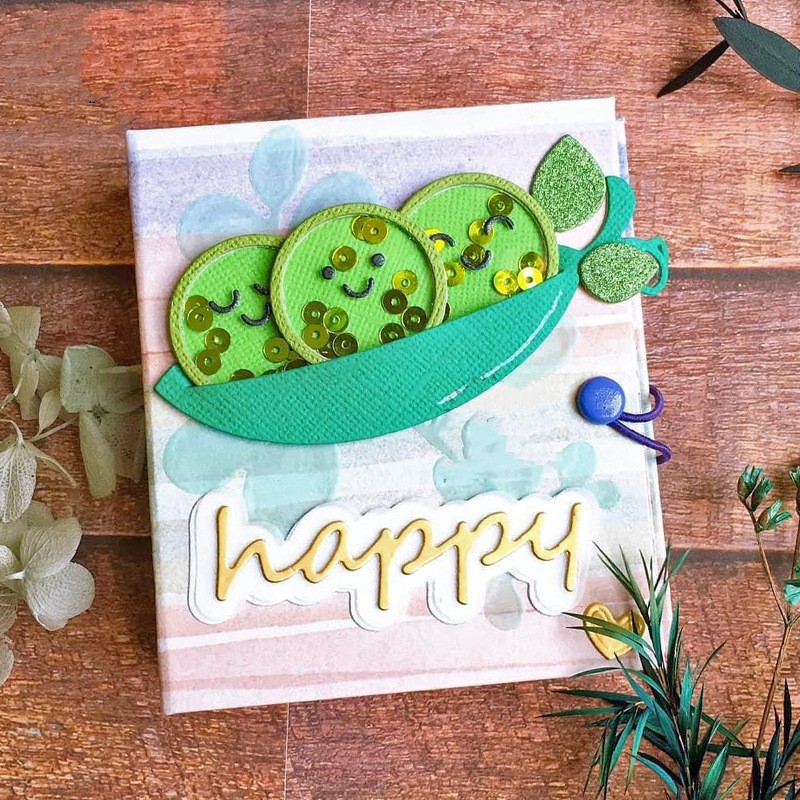Pea Shaker Metal Cutting Dies Stencils Scrapbook Card Making Decorative ...
