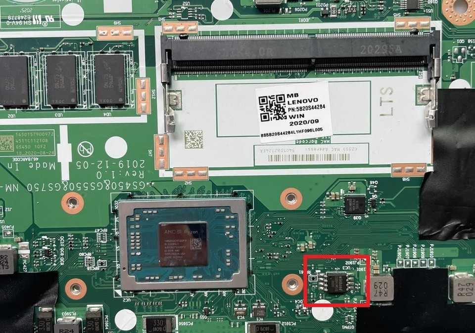 BIOS CHIP: Lenovo Ideapad 3-14ADA05, 3-15ADA05, 3-17ADA05, NM-C821 ...