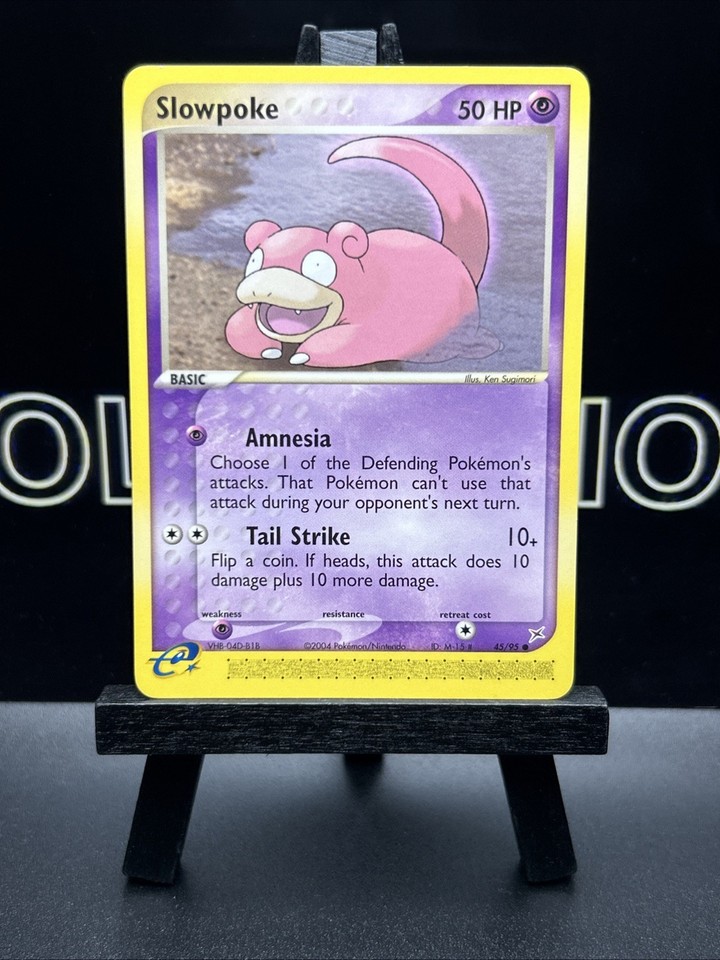 Slowpoke 45/95 2004 EX Team Magma Vs. Team Aqua Pokemon Card Sugimori ...