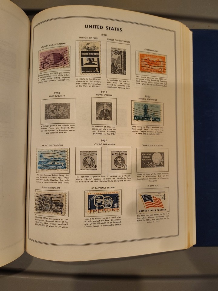 United States Liberty Stamp Album Masterwork H.E. Harris 1847-1988 1/3 ...
