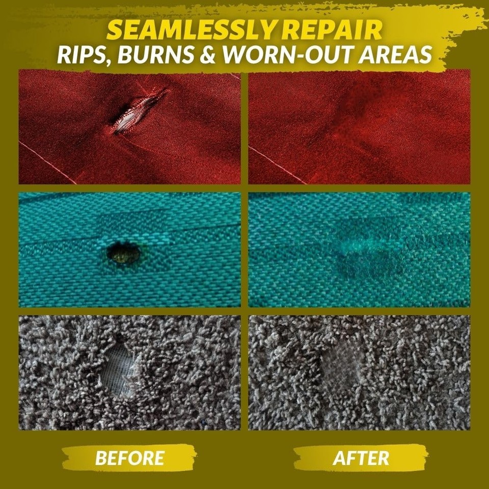 COCONIX Fabric & Carpet Repair Kit | Fix Tears Holes and Burns on ...
