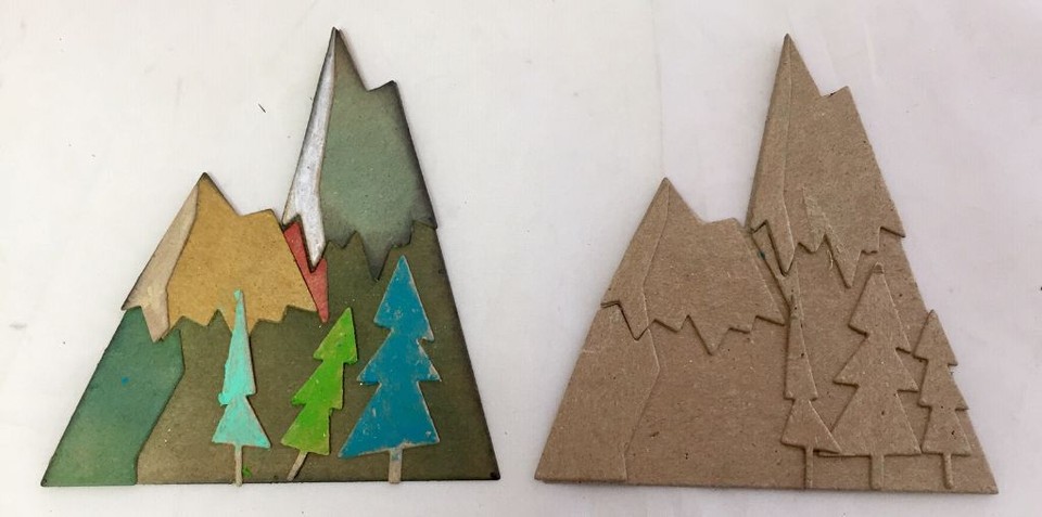 Tim Holtz Die Cuts * Alpine * Mountain Scene * Five Sets * Chipboard | eBay