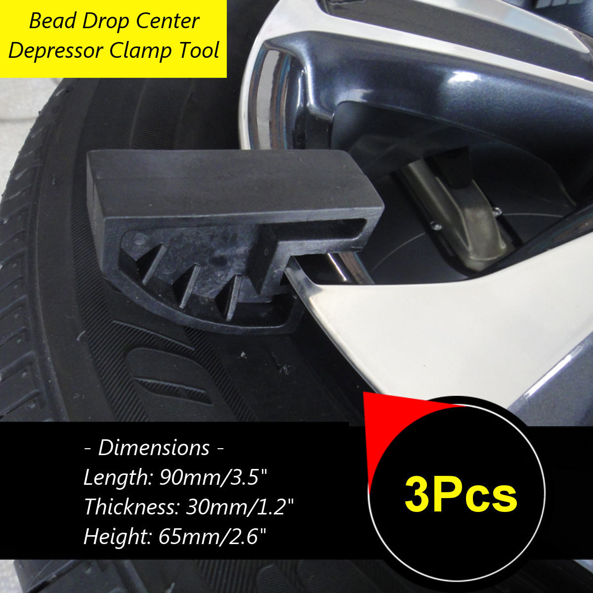 3Pcs Nylon Bead Drop Center Depressor Clamp Tool Run Flat Tire Changer ...