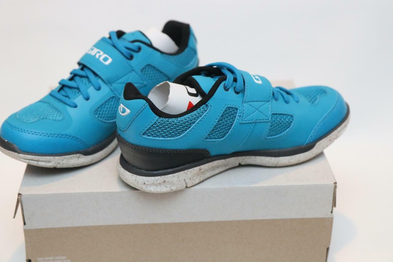 New Giro Whynd Women's Bike Shoes 36 5 Blue Jewel 2-Bolt SPD Cycling ...