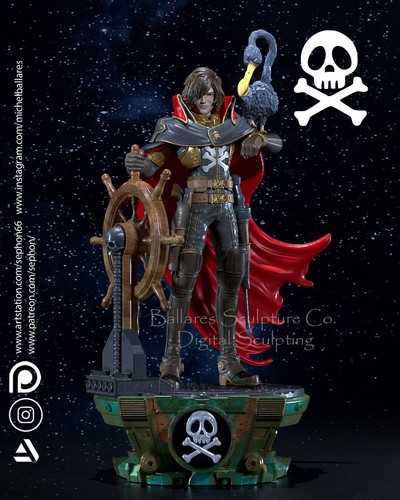 Captain Harlock Resin Figure / Statue various sizes | eBay