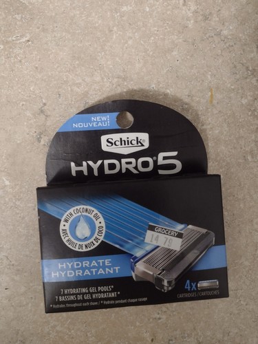 Schick Hydro 5 Hydrate Razor Blade Refills - 4 Cartridges 841058015017 ...