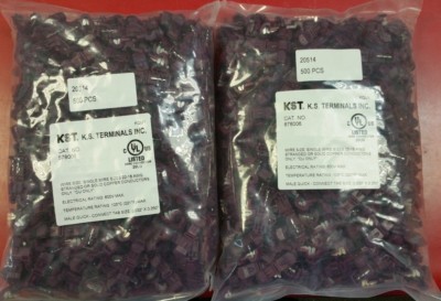 1000x Red T-Taps 22-18 Gauge Quick Wire Taps Splices UL Listed | eBay