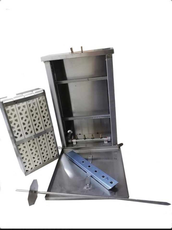 TROMPO TACOS AL PASTOR 4 GAS BURNER 8 BRICK 50KG PASTORERO ADOBADA ...