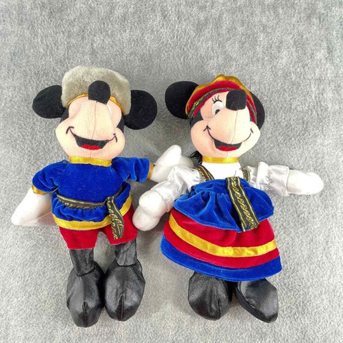 Disney Globe Trotting Russian Mickey and Minnie Mouse Bean Bag Plush ...