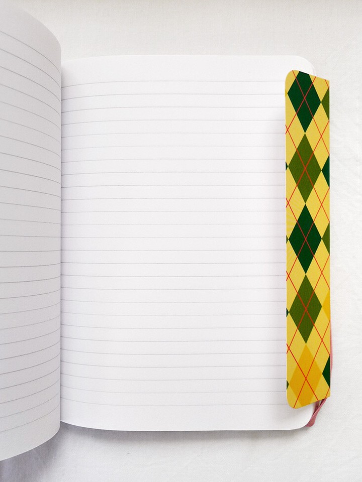 NEW ARGYLE HARDCOVER Ruled/Grid NOTEBOOK With Elastic Closure 78 Sheets ...