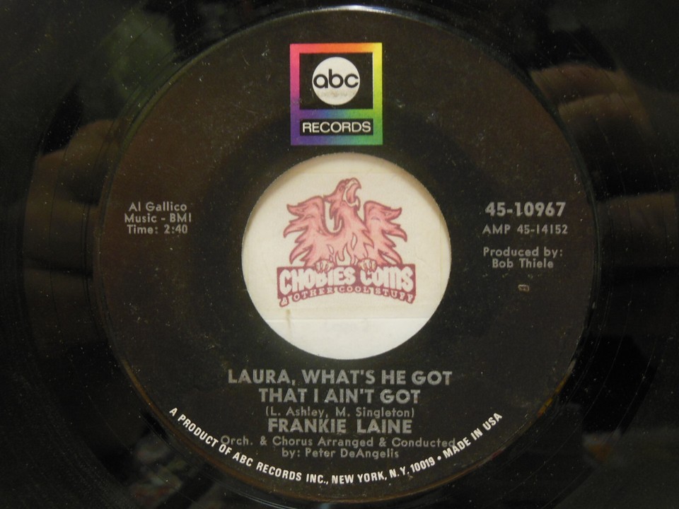 Frankie Laine – Laura, Whats He Got That I Aint Got / Sometimes, 45 RPM ...