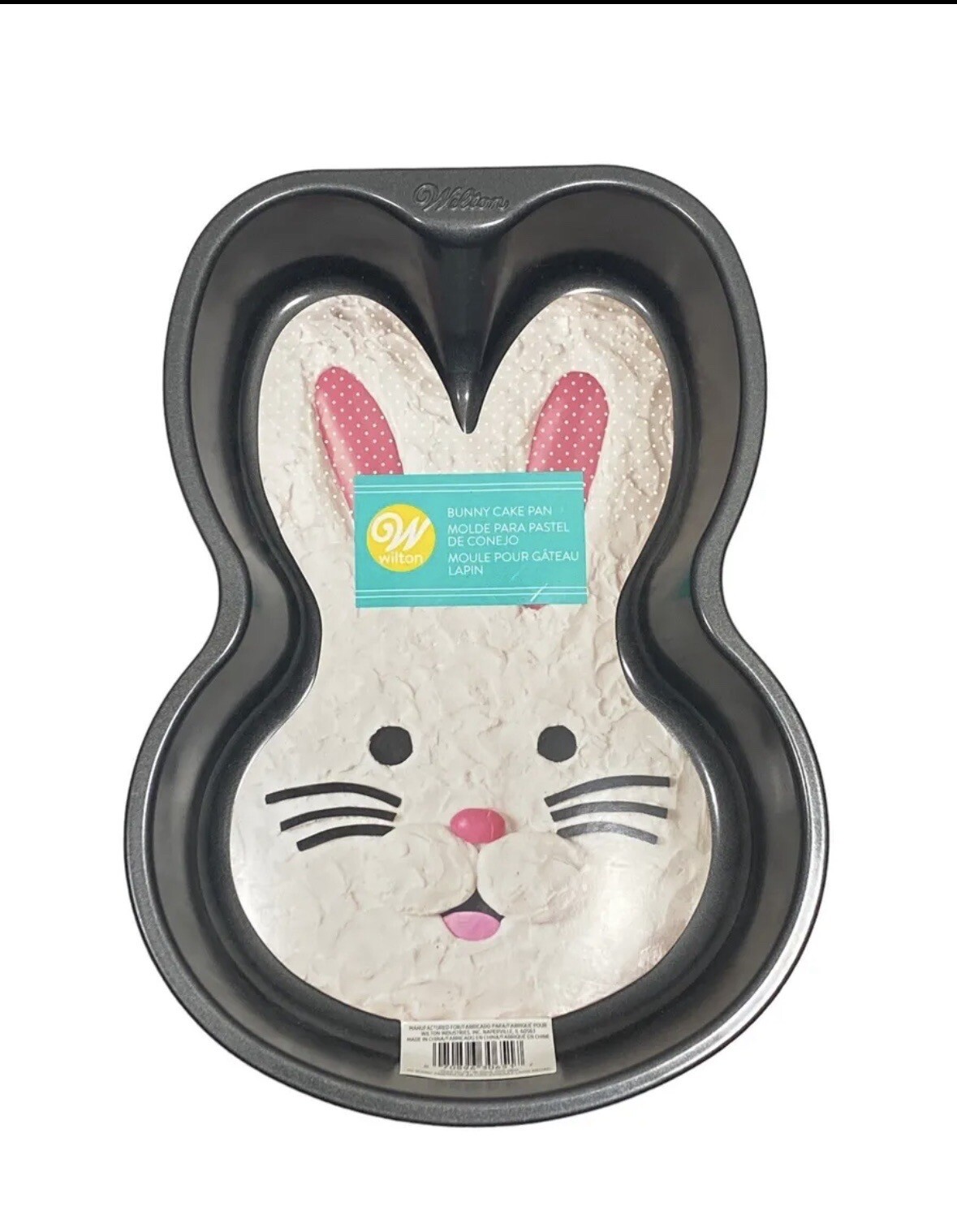 Wilton Aluminum Baking Cake Pan Bunny Rabbit Easter 11 1/2" x 8" #2105 ...
