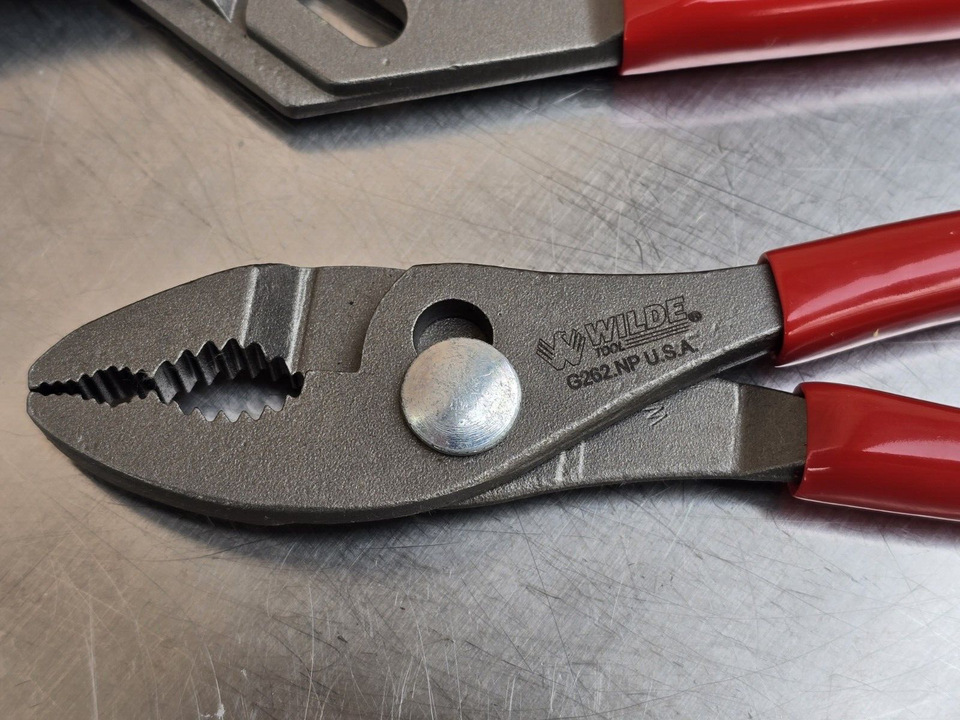 New WILDE Pliers Set - 6″ Slip Joint Pliers - 10" Tongue Groove - G262 ...