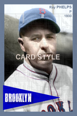 Ray Phelps - 1930 Brooklyn Robins - choose a style - colorized print | eBay