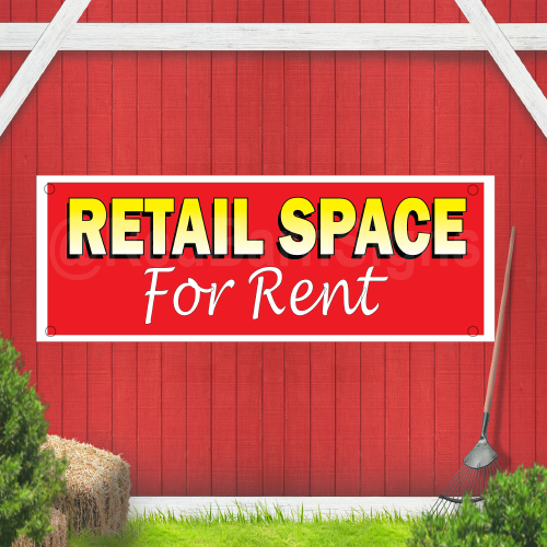 Retail Space for Rent Indoor Outdoor Vinyl Banner Design | eBay