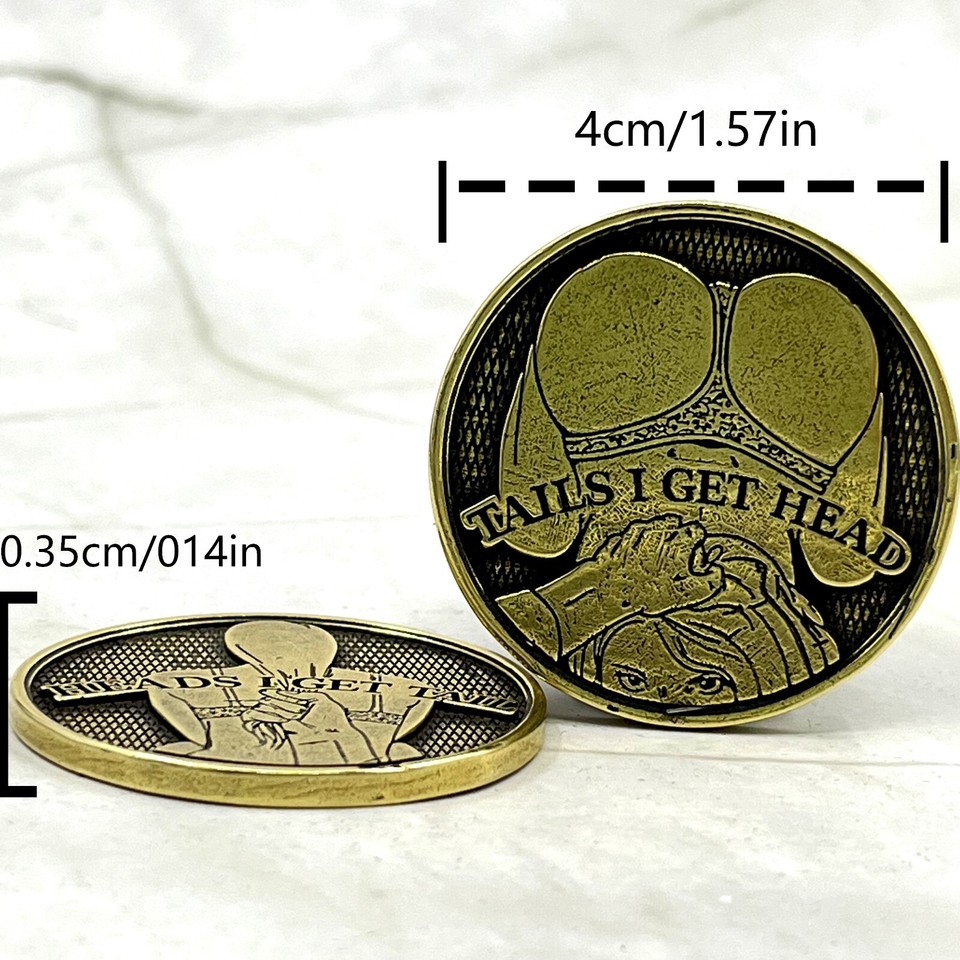 Funny head and tail Coins, Heads I Get Tail Tails I Get Head coin ship ...