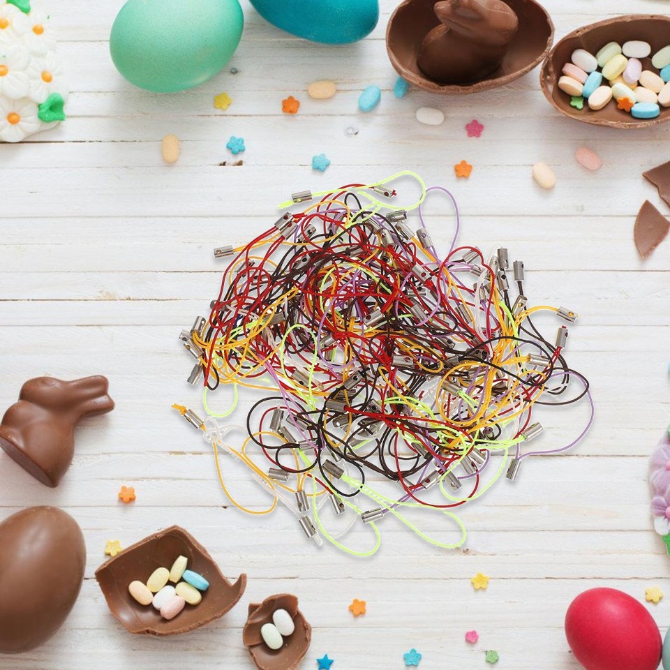 100 Sets Phone Strap Charm Hook Cell Ring Straps DIY Accessories | eBay ...