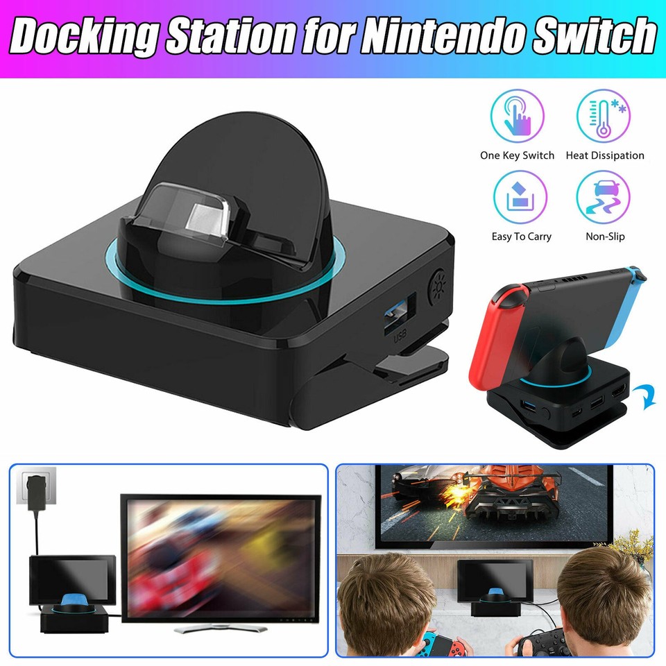 Adjustable Angle USB Charging Base HDMI 4K TV Dock Adapter Cradle For ...