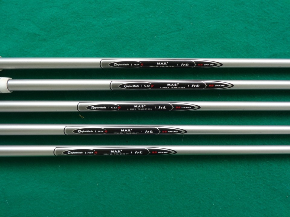 LH TaylorMade RAC HT Iron Set Mens Lefty Graphite Golf Clubs Golf Pride ...