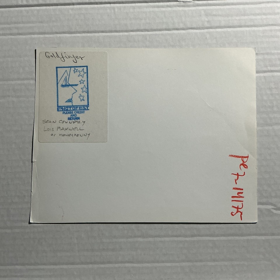 Sean Connery Lois Maxwell Goldfinger Orig 1964 7.75x9.5 Photo James ...