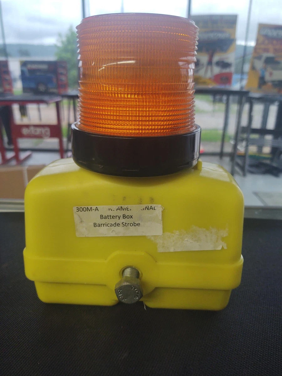 Strobe Light Warning Sign