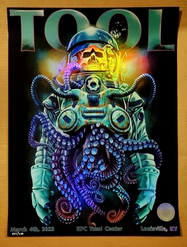 Tool Concert Louisville March 4th, 2022 Poster TOOL Poster Unframe Rock ...