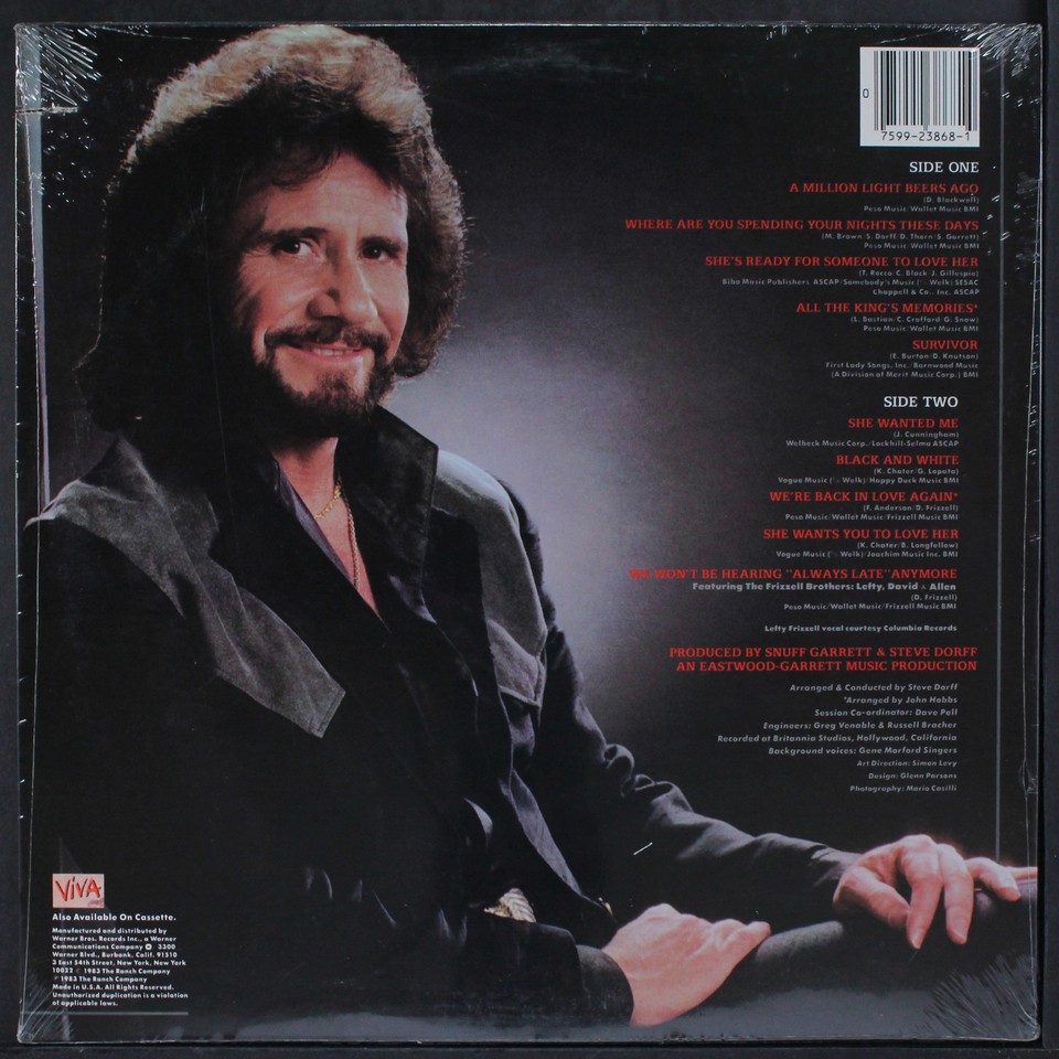 DAVID FRIZZELL: on my own again VIVA 12" LP 33 RPM Sealed | eBay