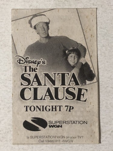 The Santa Claus Vintage Print Ad Tim Allen Judge Reinhold TPA20 | eBay