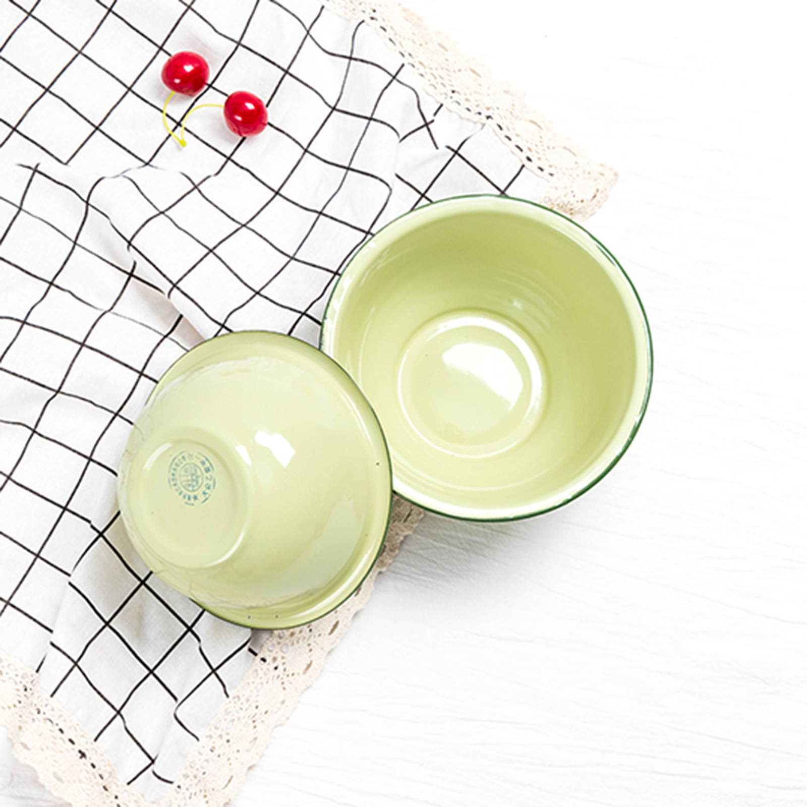 Rice Basin Handicrafts Nostalgic Multifunctional Enamel Basin Chinese ...