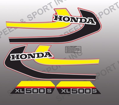 HONDA 1979 XL500 XL 500 FUEL TANK & SIDE COVER DECALS GRAPHICS SET LIKE ...