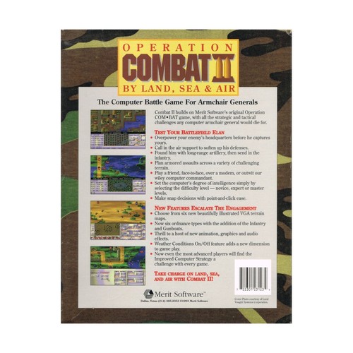 Merit Computer Game Operation Combat II - By Land, Sea & Air VG/EX | eBay