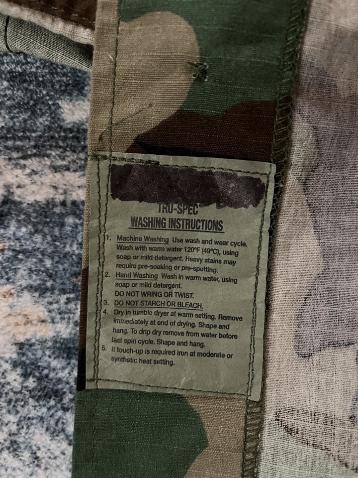 TruSpec Modified BDU Woodland Camo M81 Jacket Raid Mod CAG NSW Small ...