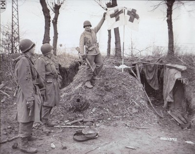WW2 Photo Captured German Aid Station WWII USA Germany World War Two ...