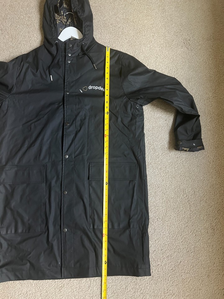 Drop Dead I Love Drop Dead Jacket Large Streetwear Rain Trench Coat ...