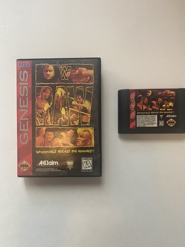 Sega Genesis WWF RAW 1994 Tested Working Game No Manual | eBay