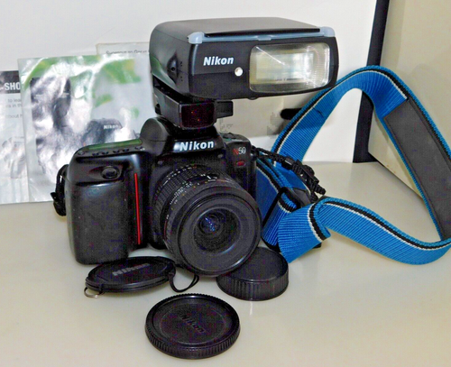 Nikon N50 / AF Nikkor 35-80mm 1:4-5.6D Lenses / Flash Speedlight SB-27 ...