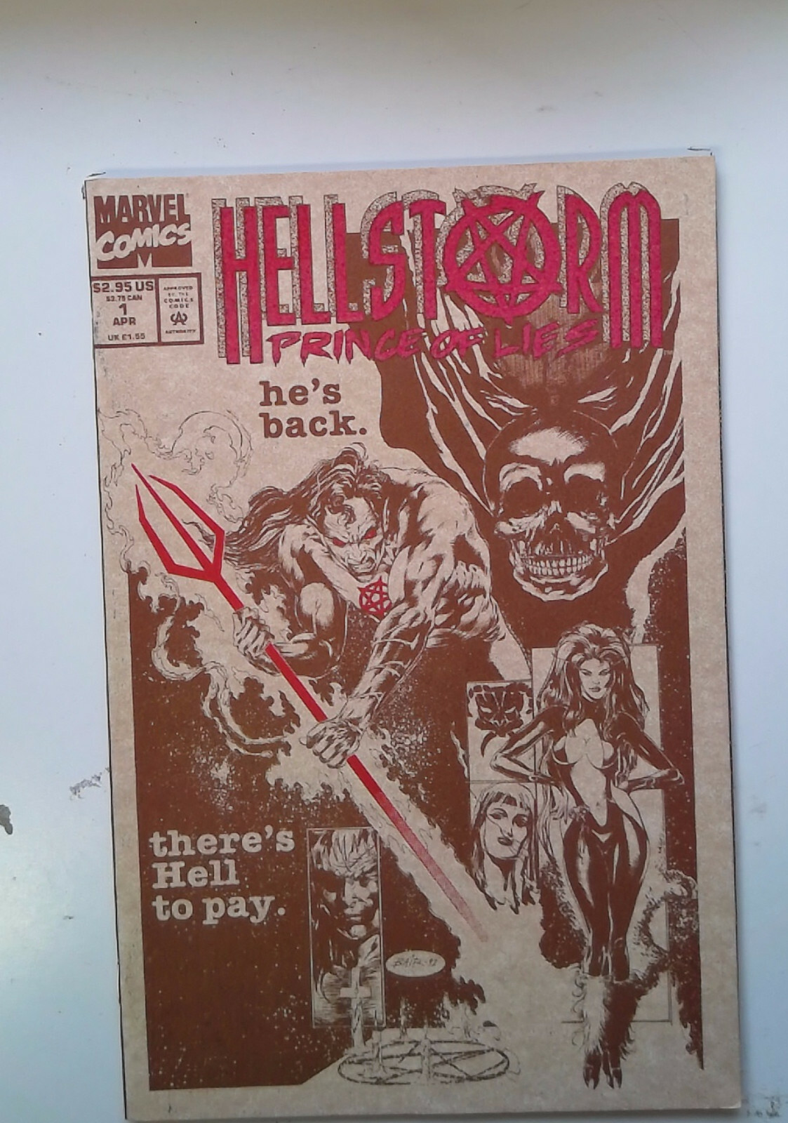 1993 Hellstorm: Prince of Lies #1 Marvel Comics NM 1st Print Comic Book ...