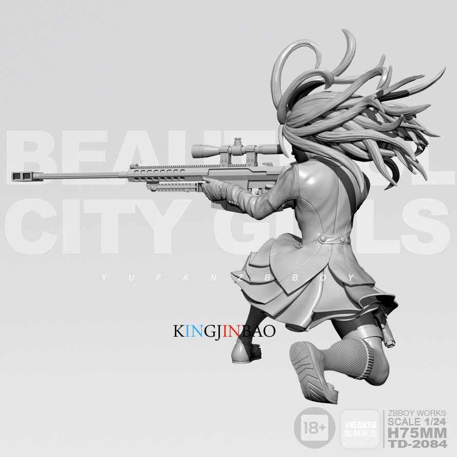 75mm Scale 1/24 Girls Frontline Unpainted Resin Unassembled Garage Kit ...