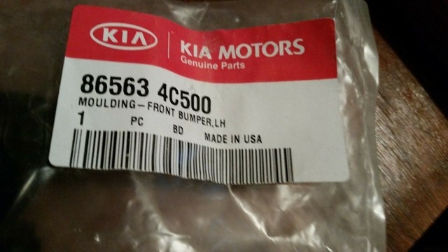 Genuine OEM Kia Trim Moulding Front Bumper LH Left 86563 4c500 for sale ...