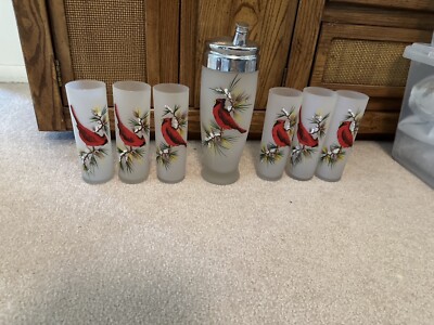 Mid Century Cardinal Cocktail Set | eBay