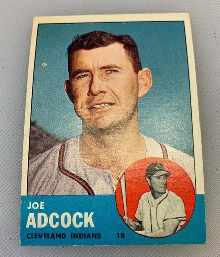 1963 Topps # 170 Joe Adcock Baseball Card Cleveland Indians | eBay