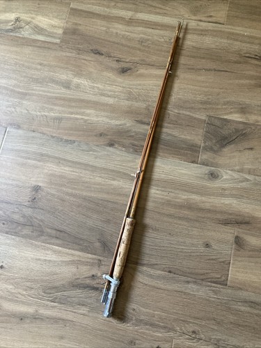 Vintage Bamboo Cane Pole Fishing Rod 3 Piece 12Ft | eBay