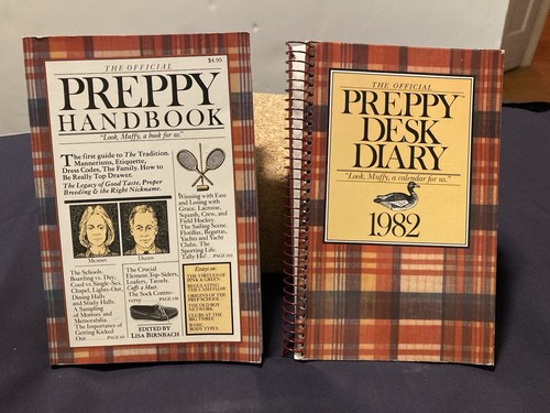 Official Preppy Handbook & RARE Preppy Desk Diary - Lisa Birnbach ...