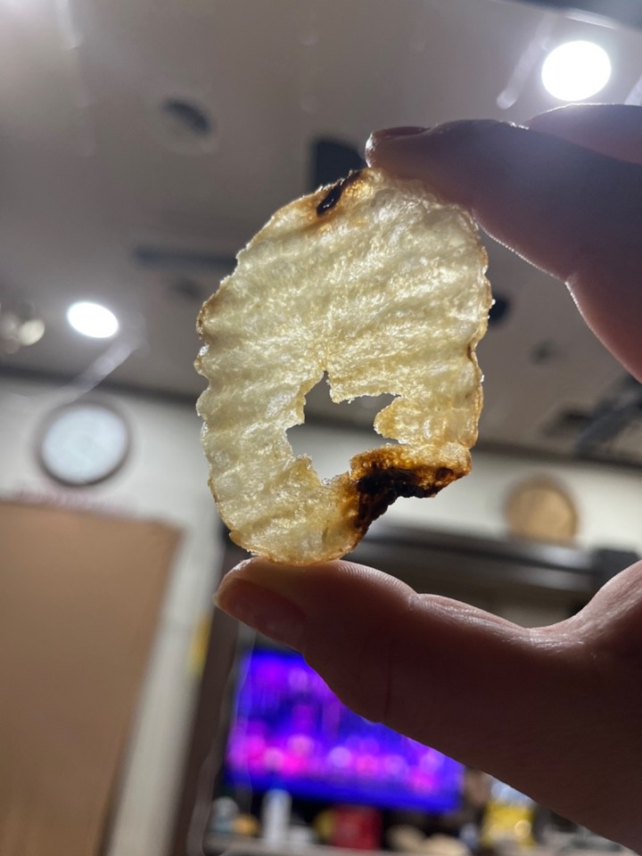 Collector's potato chip with natural star hole | eBay
